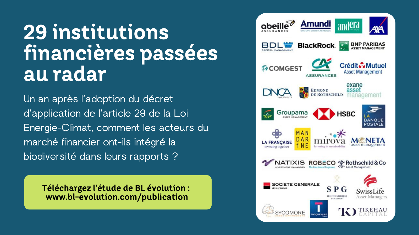 Volet biodiversité de l’article 29 LEC : Retour sur une première année ...